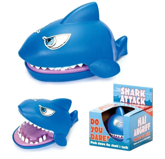 SHARK ATTACK - 01953 Snapping Jaws Ocean Fish Push Teeth £10.49 ...