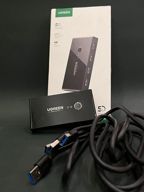 UGREEN USB 3.0 Sharing Switch Selector 4 Port 2 Computers Peripheral ...