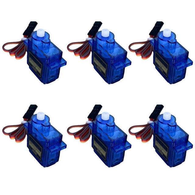 6 PI??CES 9G SG90 micro servomoteur SG90 servo num??rique 1,6 kg/cm EUR 23,41 - PicClick FR