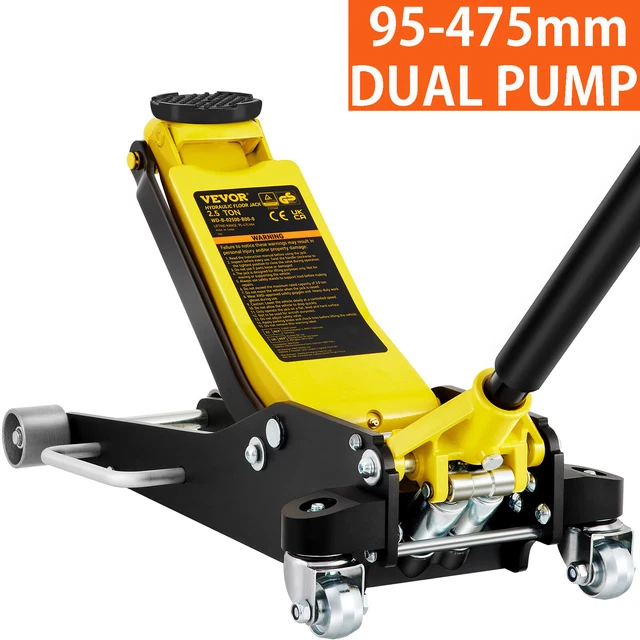 VEVOR 2.5 TONNE Aluminium Steel Trolley Jack Low Profile Lightweight ...
