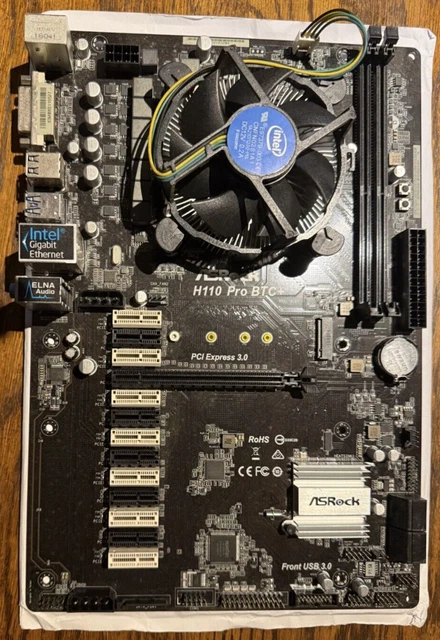 ASROCK H110 PRO BTC+ Crypto Mining Motherboard £26.72 - PicClick UK