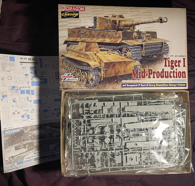1:35 DRAGON 6866 Bausatz Tiger I Mid-Production s.Pz.Abt.508 3.Kp. w ...