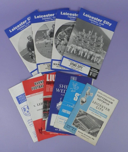 LEICESTER CITY SEASON 83-84 Home And Away Programmes £5.92 - PicClick UK