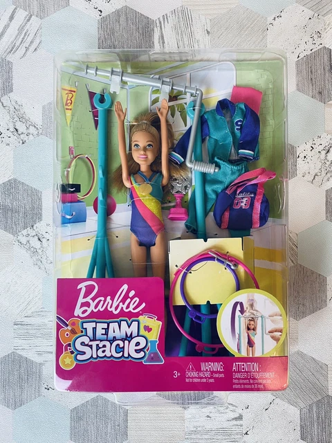 BARBIE TEAM STACIE Gymnastics Doll Playset With Accessories Mattel ...