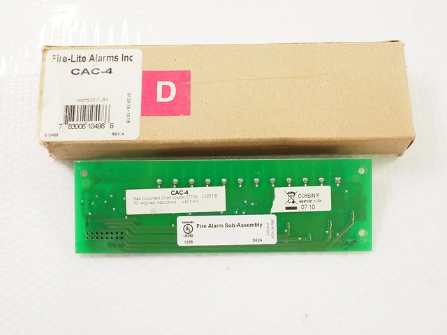 HONEYWELL FIRELITE CAC-4 Fire Alarm Control Panel Converter Module £99. ...