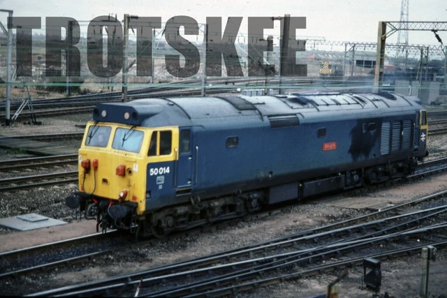 35MM SLIDE BR British Railways Diesel Loco Class 50 50014 Bescot 1983 ...