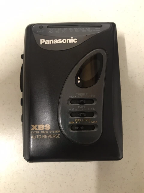 PANASONIC RQ-V161A XBS Auto Reverse Walkman/Personal Cassette Player FM/AM Radio £6.25 - PicClick UK
