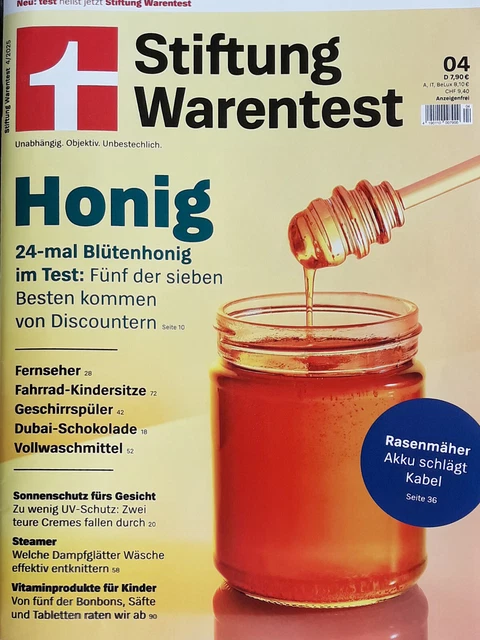 STIFTUNG WARENTEST TEST Heft 4/2025 April 2025, , einmal gelesen, EUR 3 ...