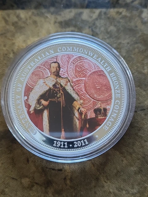 2011 CENTENARY OF Australian Commonwealth Bronze Coinage - 1oz .999 ...