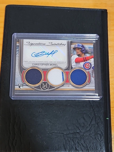 CHRISTOPHER MOREL 2023 Topps Museum Signature Swatches Triple Patch ...