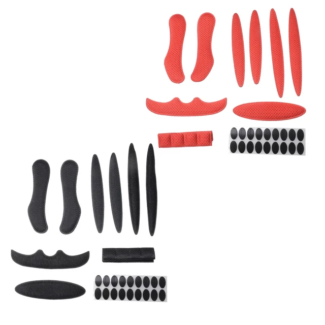 36X HELMET PADDING Bike Bicycle Replacement Cushions Lining Liner ...