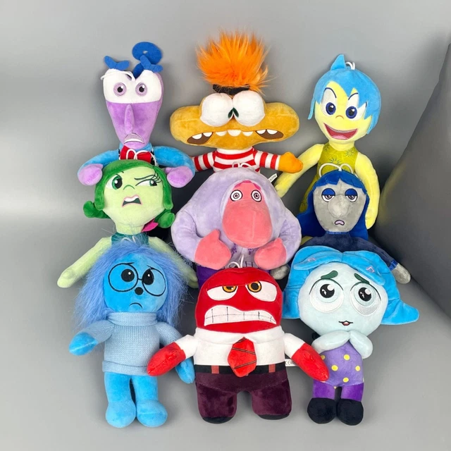 MOVIE INSIDE OUT 2 Figure Plush Doll Anxiety Sadness Ennui Anger Doll ...