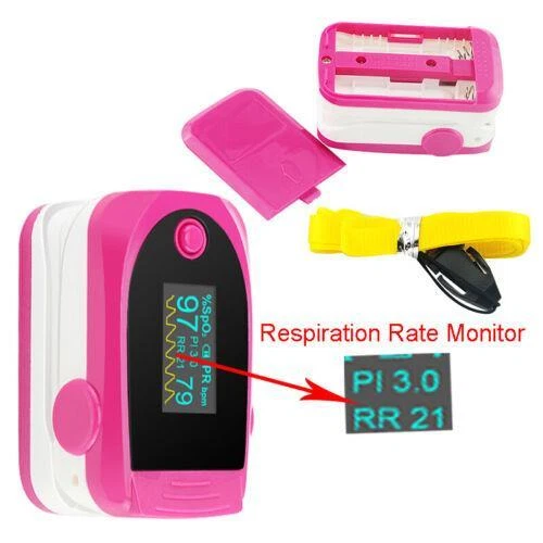 PORTABLE PULSE OXIMETER Fingertip Monitor Accurate SpO2 and Respiration ...