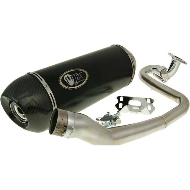 SCHALLDÄMPFER AUSPUFF TURBO Kit GMax Carbon H2 4T für GY6 125/150ccm M4T34-H2 Vi EUR 451,29 ...