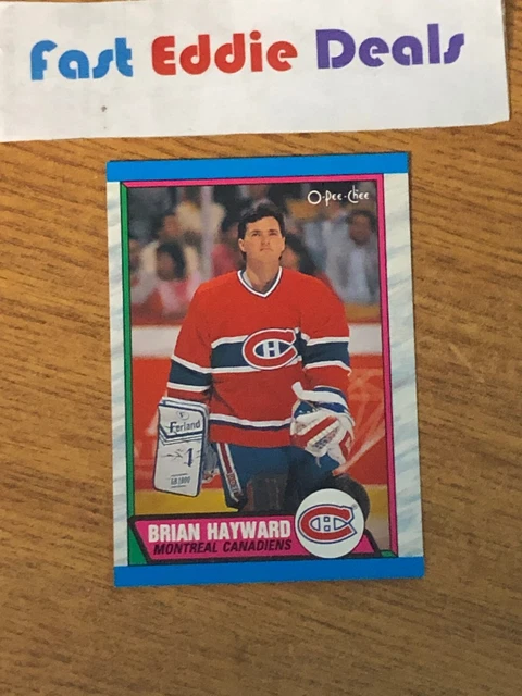O-PEE-CHEE NHL HOCKEY 1989-90 Brian Hayward Card 237 Montreal Canadiens ...