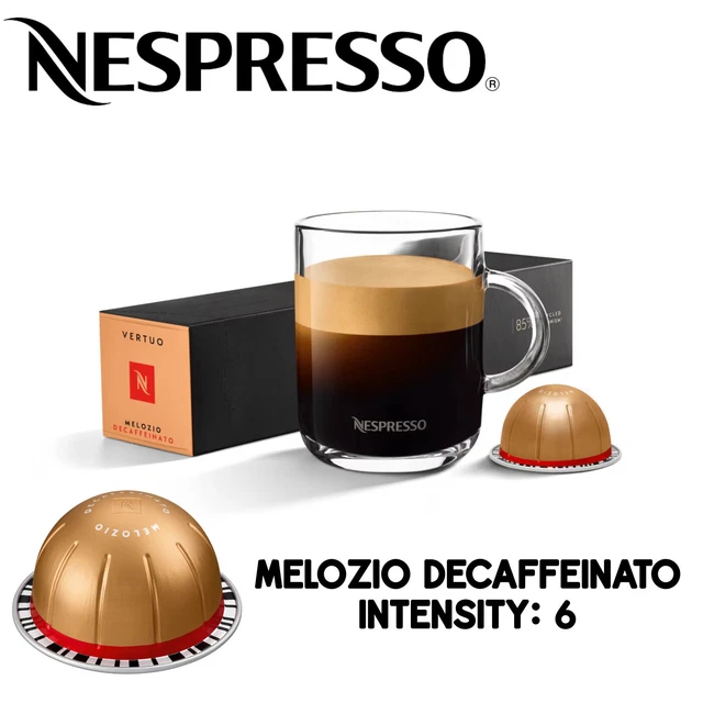 NESPRESSO VERTUO MELOZIO Decaffeinato Capsule Caffè 10x230ml Intensità ...
