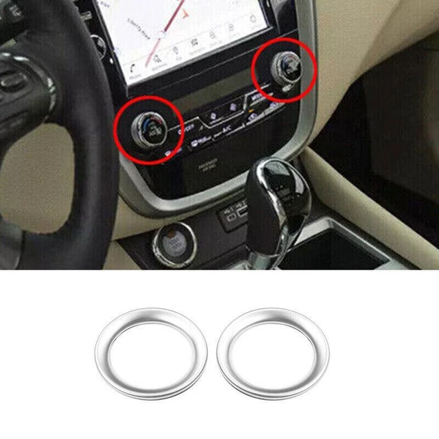 SILVER MATTE CENTRAL Console AC Switch Button Trim For Nissan Murano ...