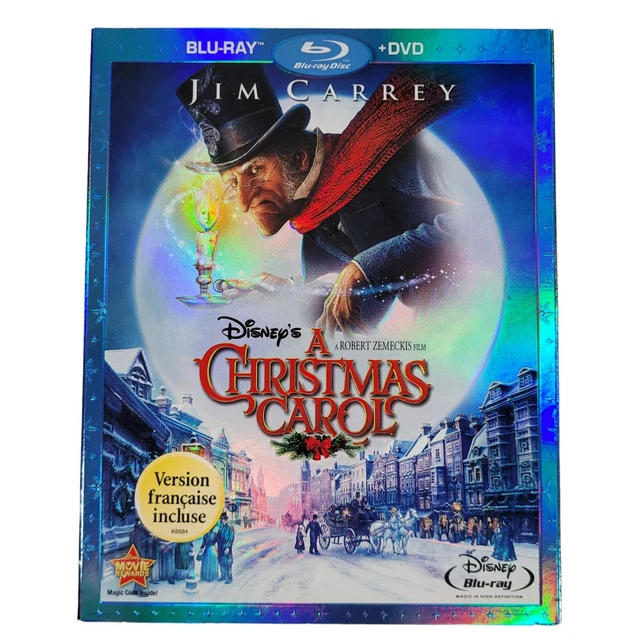 DISNEY'S A CHRISTMAS Carol Blu-ray & DVD 2-Disc Set Like New Jim Carrey $5.99 - PicClick CA