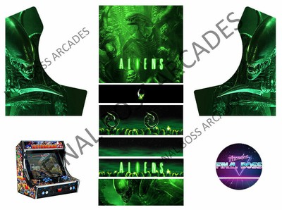 ALIENS-ALIEN DIY BARTOP arcade artwork full wrap set vinyl £77.99 ...