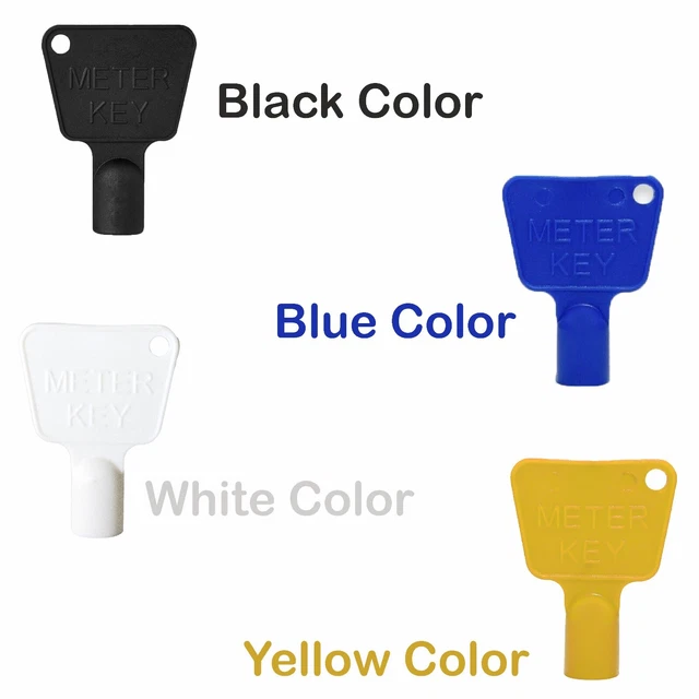 GAS ELECTRIC METER Box Utility Key Cupboard Triangle Black Plastic Uk ...