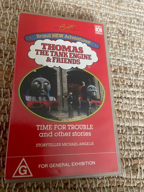THOMAS THE TANK ENGINE-TIME FOR TROUBLE Pal vhs tape~ A rare find ~ £30 ...