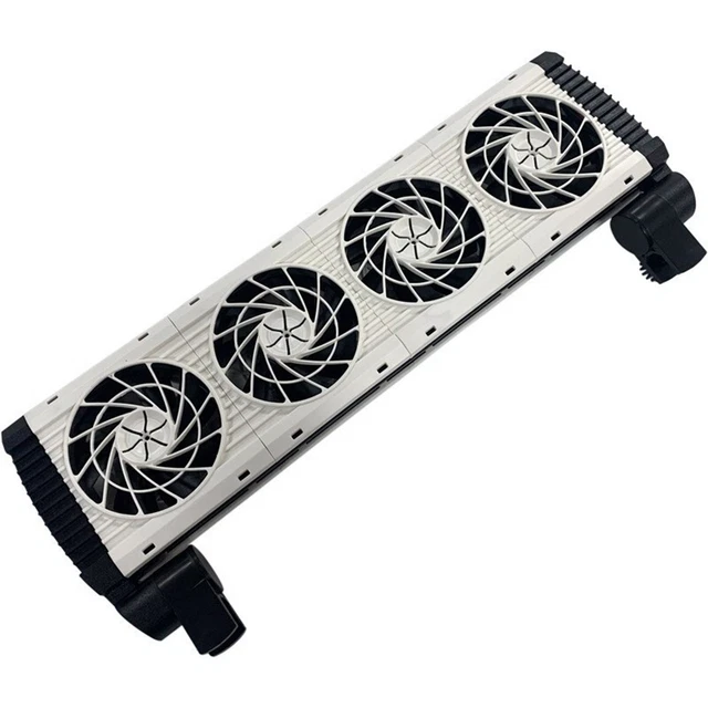 PLUG IN AQUARIUM Chiller White Fish Tank Cooling Fan System 1/2/3/4 ...