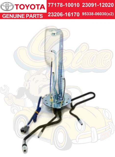 GENUINE TOYOTA AE86 AE85 Trueno COROLLA LEVIN Fuel Pump Bracket & Hose ...