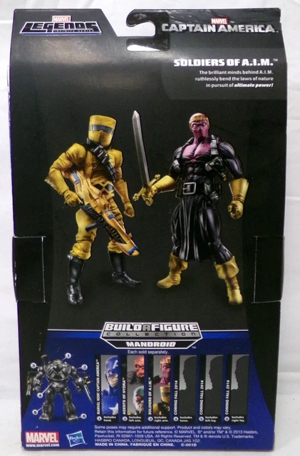 2014 HASBRO MARVEL Leyenda Mandroid Serie Capitán América Barón Zemo 6 ...