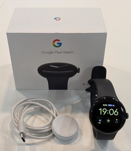 GOOGLE PIXEL WATCH 1 Black 41mm Bluetooth/Wi-Fi with Fitbit Very Good Condition £1.75 - PicClick UK