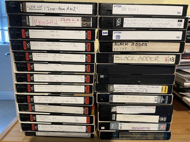 LOT 2: X26 Used VHS Video Tapes - Moonlighting, Miami Vice, Films & TV ...