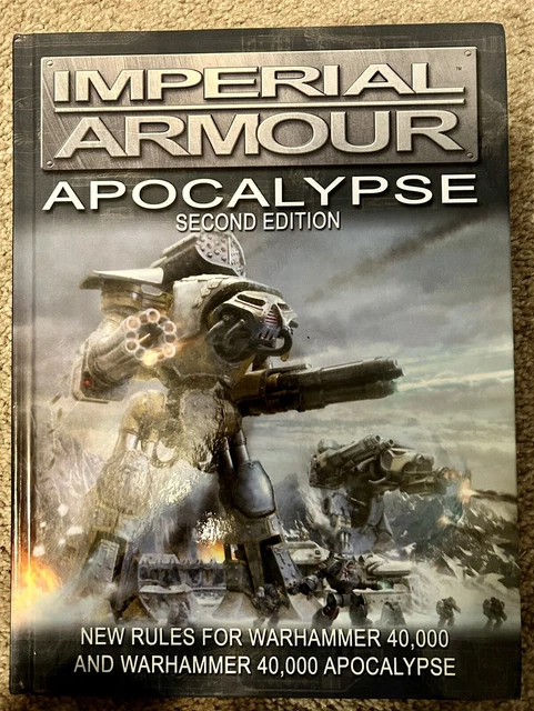 WARHAMMER 40K IMPERIAL Armour Apocalypse Second Edition Hardback Book ...