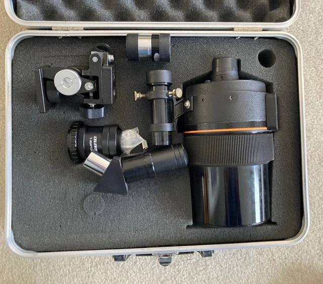TELESCOPIO CELESTRON C90 1000mm F/11 MAKSUTOV CON ESTUCHE + ACCESORIOS ...