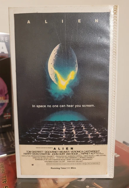 ALIEN (FIRST GEN) VHS Horror Magnetic Video Ex-Rental [Cut Slipcase ...