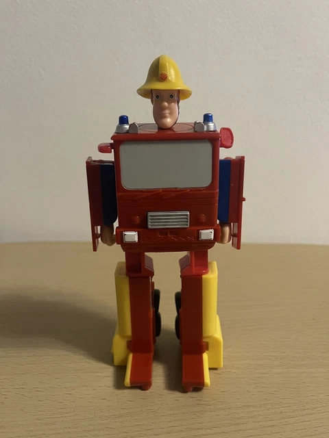 FIREMAN SAM CONVERTIBLE Jupiter Fire Engine Transformer Figure Playset ...