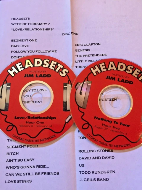 CASQUE JIM LADD'S 2/8/95 Amour/Relations Nils Lofgren, Queen,Todd ...
