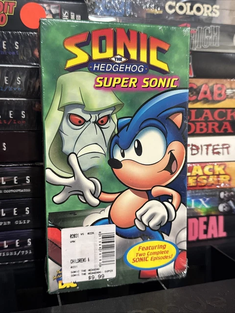 SONIC THE HEDGEHOG Super Sonic VHS tape Like New! £19.40 - PicClick UK