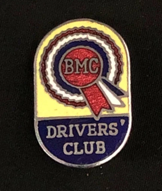 BMC BRITISH MOTOR Corporation Drivers Club Enamel Motor Car Lapel Pin ...