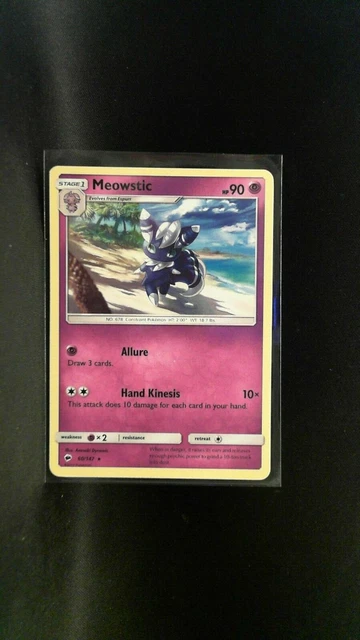 POKEMON 60/147 NM Meowstic Rare Burning Shadows Set EUR 1,18 - PicClick FR