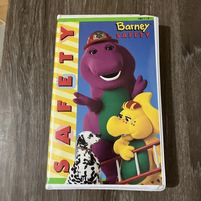 BARNEY SAFETY VHS Home Video Tape 1995 Lyons Group Sing-Along Songs $14 ...