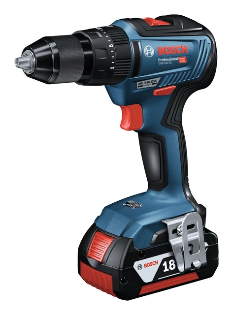 Bosch Professional Akku Schlagbohrschrauber Gsb 18v 55 Mit 2x Akku