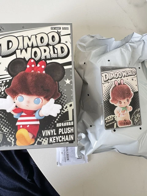 POP MART DIMOO World X Disney Series Vinyl Plush Pendant Chip And Dale ...