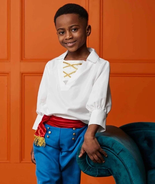 DISNEY STORE PRINCE Eric Costume Kids The Little Mermaid Fancy Dress 7/ ...