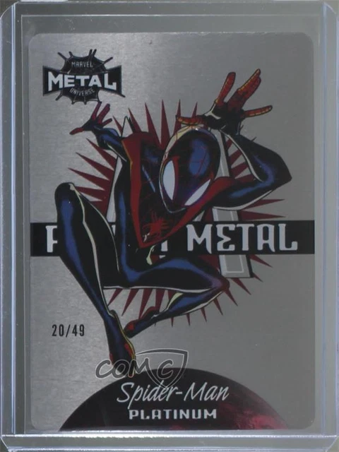 2022 MARVEL METAL Universe Spider-Man Planet Platinum 20/49 Miles ...