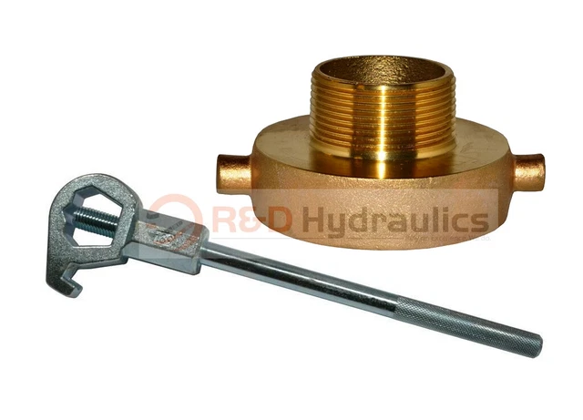 FIRE HYDRANT ADAPTER COMBO 2-1/2" NST(F) x 1-1/2" NPT(M) w/ HD Hydrant ...