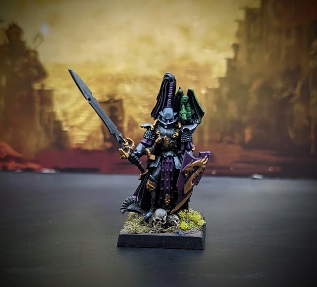 WARHAMMER FANTASY THE Old World elfe noir Dreadlord & Morathi Sorceress ...