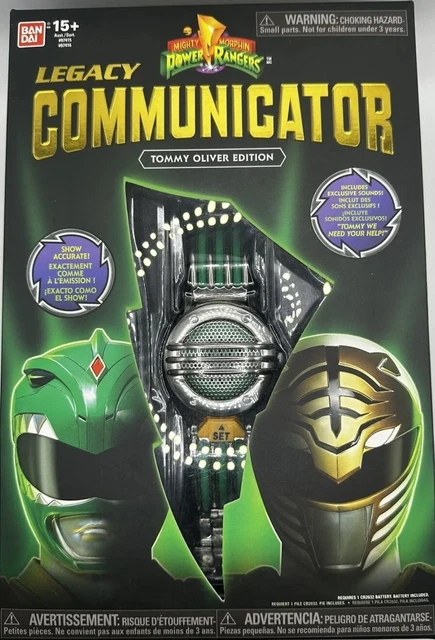 POWER RANGERS LEGACY Communicator Tommy Oliver Edition Green & White ...