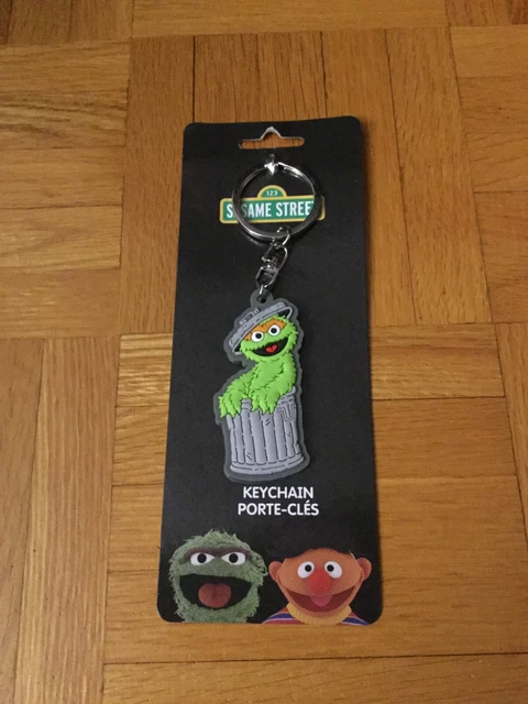 OFFICIAL SESAME STREET Garbage Man Oscar the Grouch Keychain $14.99 ...