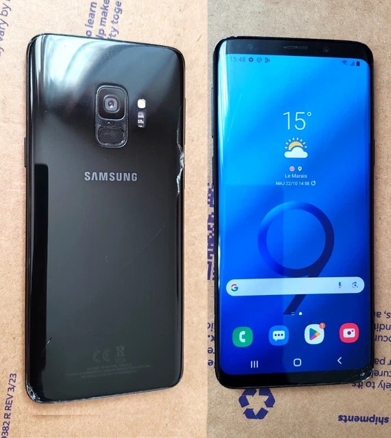 SAMSUNG GALAXY S9 (SM-G960F) 5,8" - 64 Go/RAM 4 Go - Noir- Double Sim ...