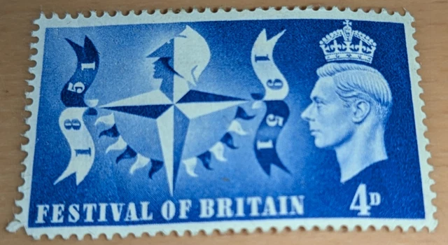 FESTIVAL OF BRITAIN Silver 1951 Crown Coin Old Box COA Antique Stamps ...