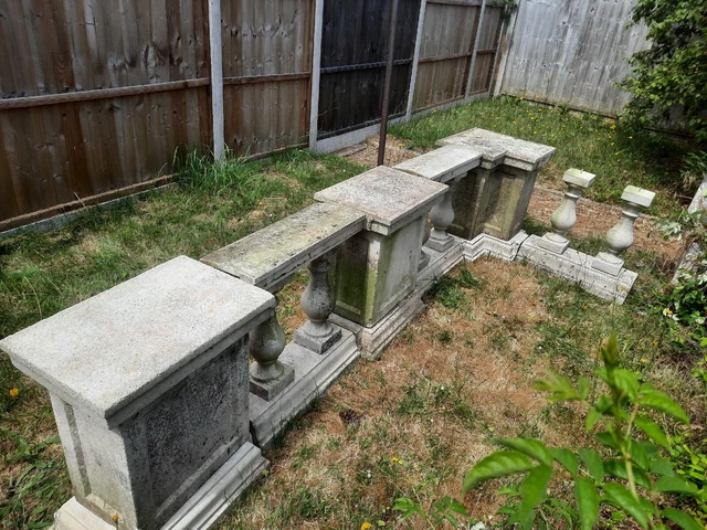 STONE BALUSTRADE, CORNER-POST-END Sections, Stair Run, Garden Project ...